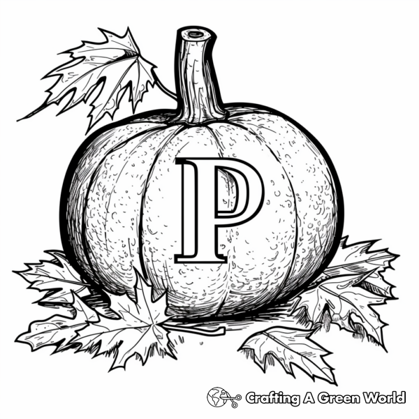 P Is For Pumpkin Coloring Pages - Free & Printable!