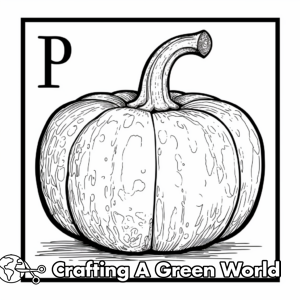 P Is For Pumpkin Coloring Pages - Free & Printable!