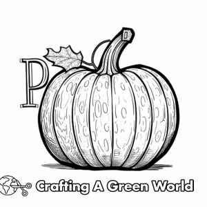 P Is For Pumpkin Coloring Pages - Free & Printable!