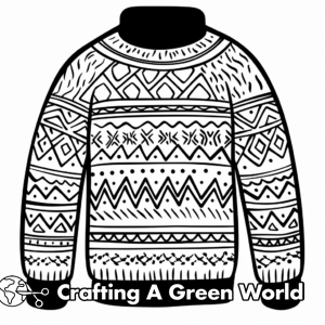 Ugly Sweater Coloring Pages - Free & Printable!