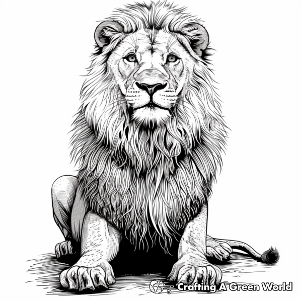 Lion Coloring Pages For Adults - Free & Printable!