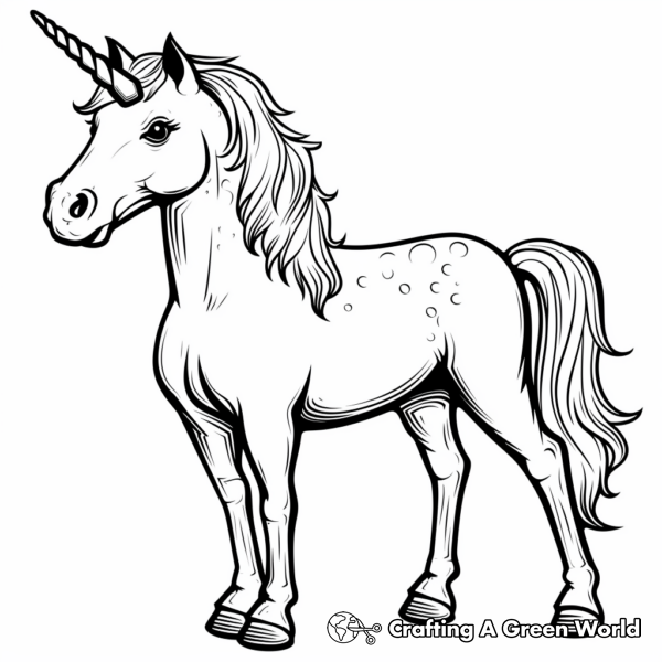 Realistic Unicorn Coloring Pages - Free & Printable!