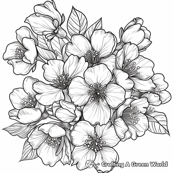 Flower Coloring Pages For Adults - Free & Printable!