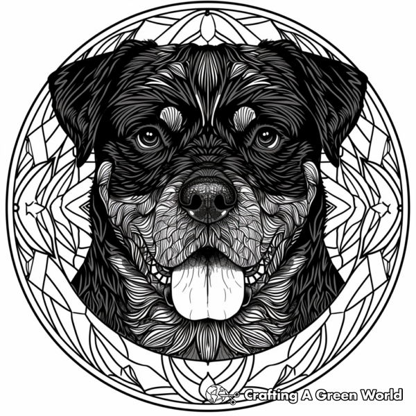 Dog Mandala Coloring Pages - Free & Printable!