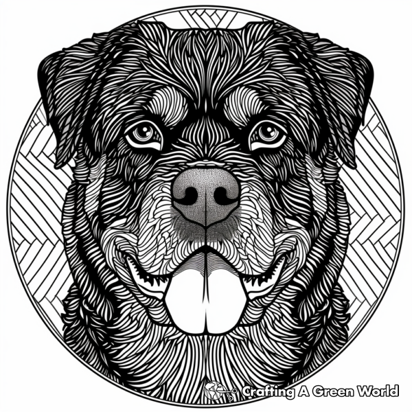 Dog Mandala Coloring Pages - Free & Printable!