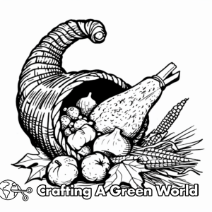 Cornucopia Food Coloring Pages - Free & Printable!