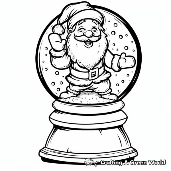 Snow Globe Coloring Pages - Free & Printable!