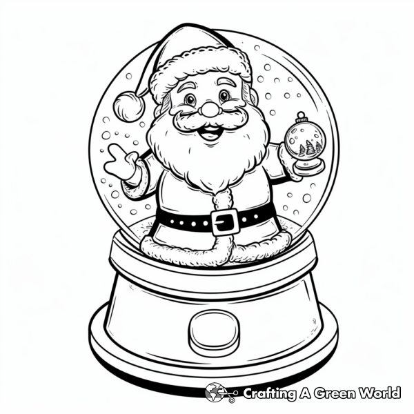 Snow Globe Coloring Pages - Free & Printable!