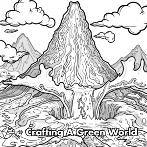 Lava Coloring Pages - Free & Printable!