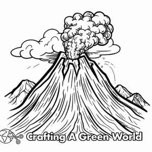 Volcano Coloring Pages - Free & Printable!
