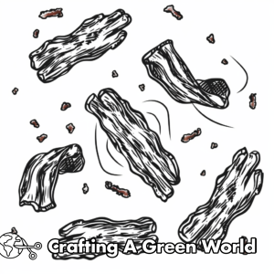 Bacon Coloring Pages - Free & Printable!