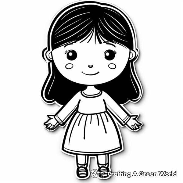 Paper Doll Coloring Pages - Free & Printable!