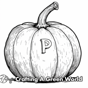 P Is For Pumpkin Coloring Pages - Free & Printable!