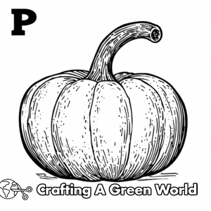 P Is For Pumpkin Coloring Pages - Free & Printable!