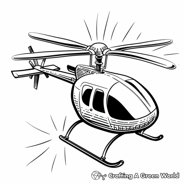 Helicopter Coloring Pages - Free & Printable!