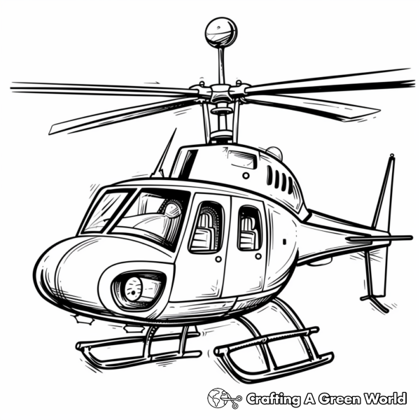 Helicopter Coloring Pages - Free & Printable!