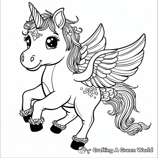 Unicorn Dragon Coloring Pages - Free & Printable!