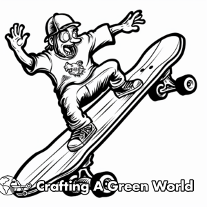 Skateboard Coloring Pages - Free & Printable!