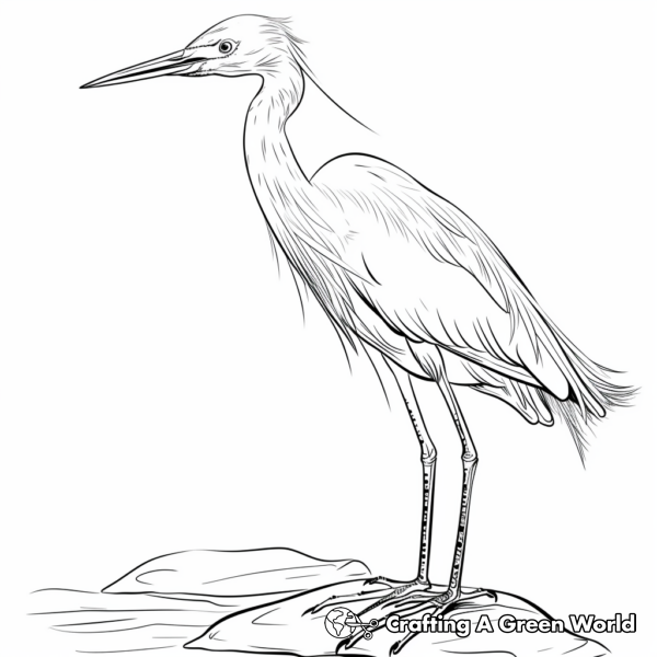 Heron Coloring Pages - Free & Printable!