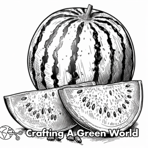 Watermelon Coloring Pages - Free & Printable!