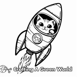 Space Cat Coloring Pages - Free & Printable!