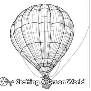 Hot Air Balloon Coloring Pages - Free & Printable!