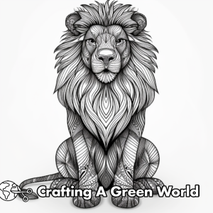 Lion Coloring Pages For Adults - Free & Printable!