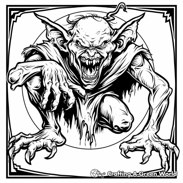 Adult Horror Coloring Pages - Free & Printable!