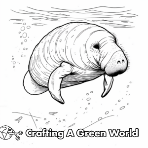 Manatee Coloring Pages - Free & Printable!