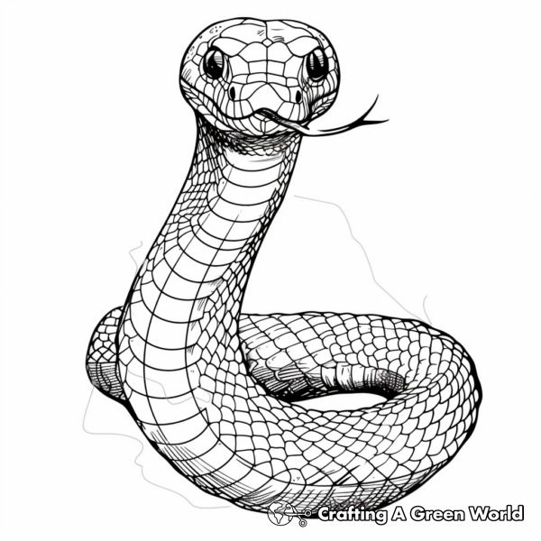 Scary Snake Coloring Pages - Free & Printable!