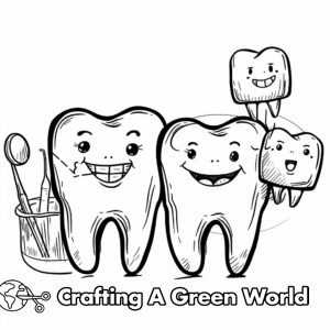 Dental Hygiene Coloring Pages - Free & Printable!