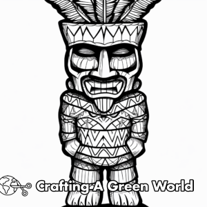 Tiki Coloring Pages - Free & Printable!