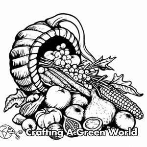 Cornucopia Food Coloring Pages - Free & Printable!