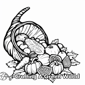 Cornucopia Food Coloring Pages - Free & Printable!