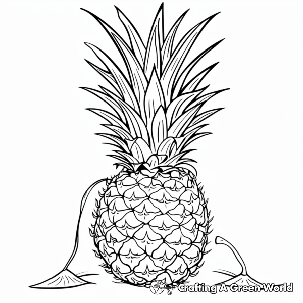 Pineapple Coloring Pages - Free & Printable!
