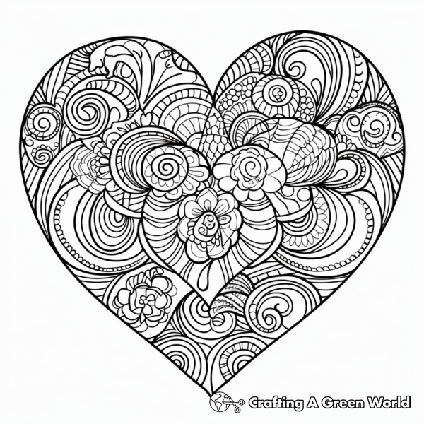 Valentines Heart Coloring Pages - Free & Printable!