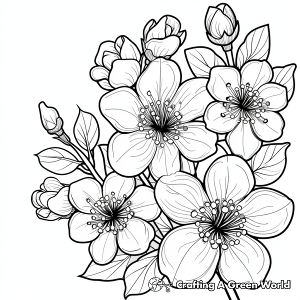 Spring Flowers Coloring Pages - Free & Printable!