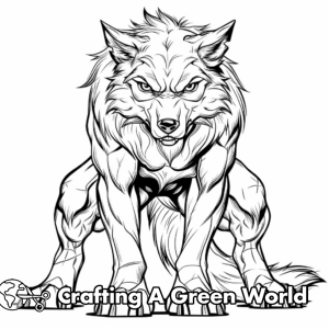 Mythical Wolf Coloring Pages - Free & Printable!