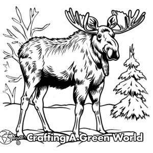 Moose Coloring Pages - Free & Printable!