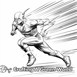 The Flash Coloring Pages - Free & Printable!