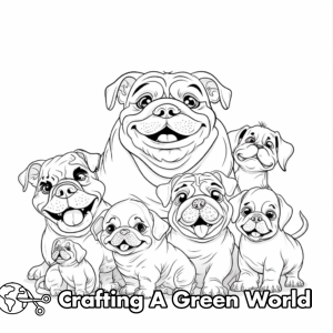 Dog Family Coloring Pages - Free & Printable!