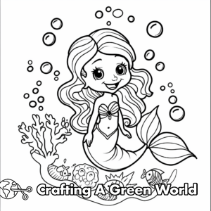 Mermaid Princess Coloring Pages - Free & Printable!