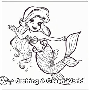 Mermaid Princess Coloring Pages - Free & Printable!
