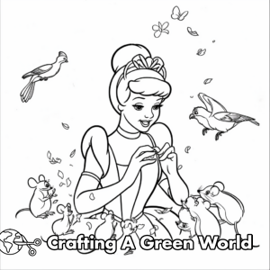 Cinderella Coloring Pages - Free & Printable!