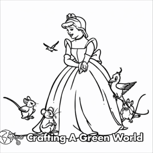 Cinderella Coloring Pages - Free & Printable!
