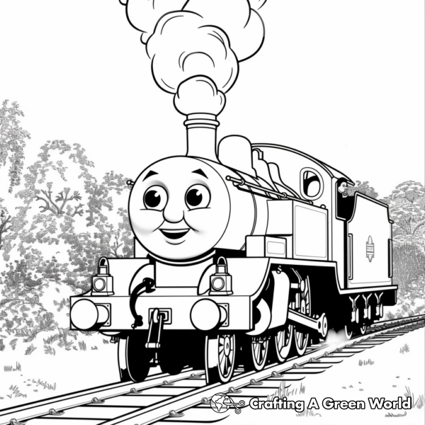 Thomas The Train Coloring Pages - Free & Printable!