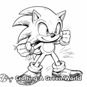 Yellow Sonic Coloring Pages - Free & Printable!