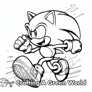 Yellow Sonic Coloring Pages - Free & Printable!