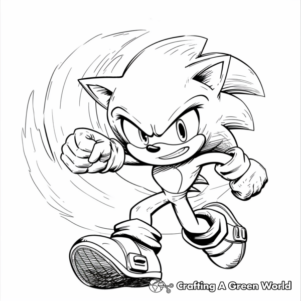 Super Sonic Coloring Pages - Free & Printable!