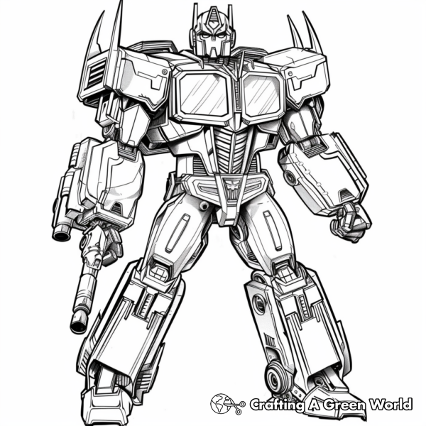 Optimus Prime Coloring Pages - Free & Printable!
